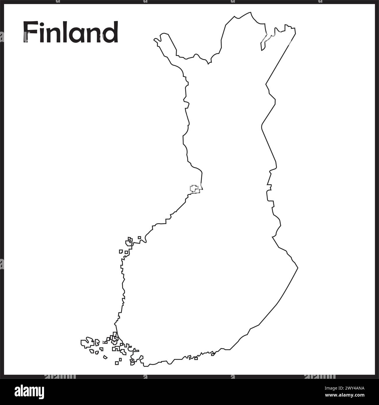 Finland map Stock Vector Images - Alamy