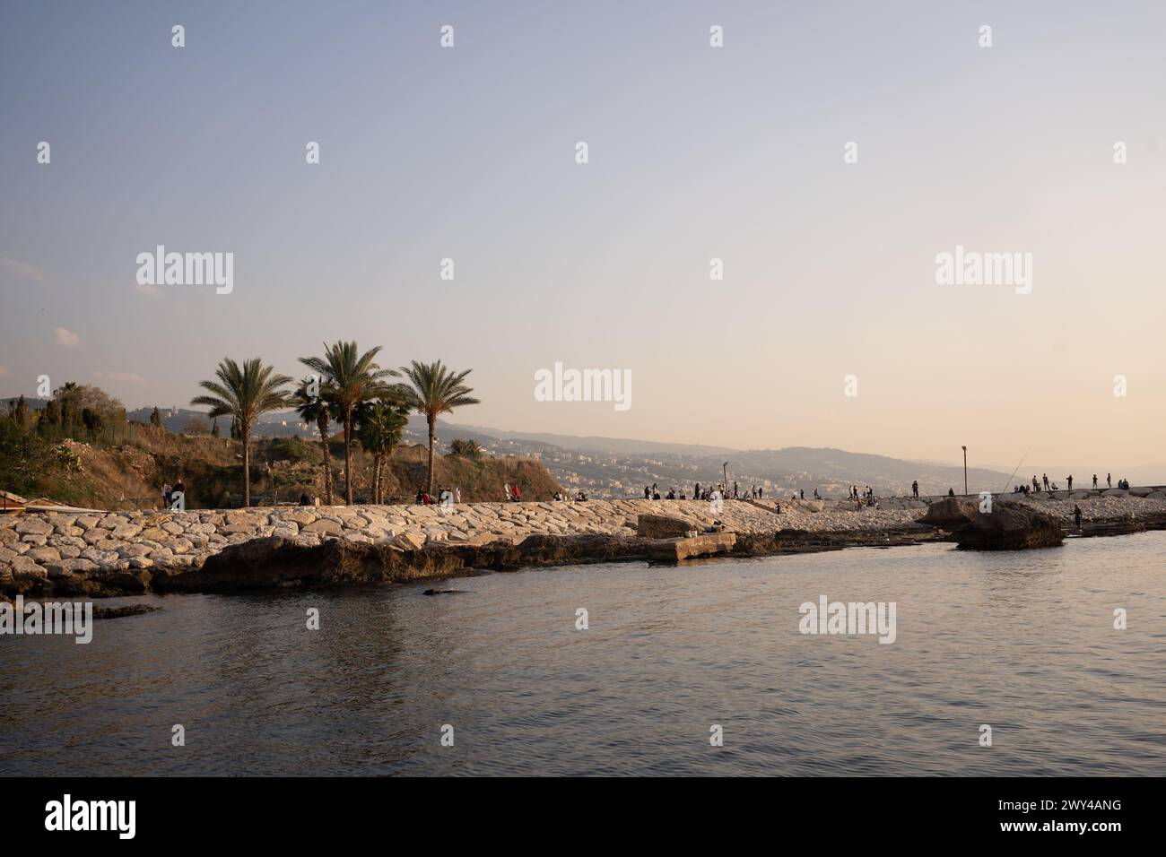 Byblos port fishing boats hi-res stock photography and images - Alamy