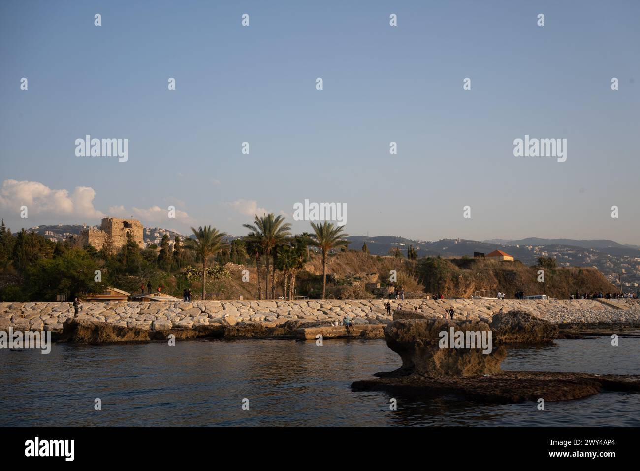 Byblos port fishing boats hi-res stock photography and images - Alamy