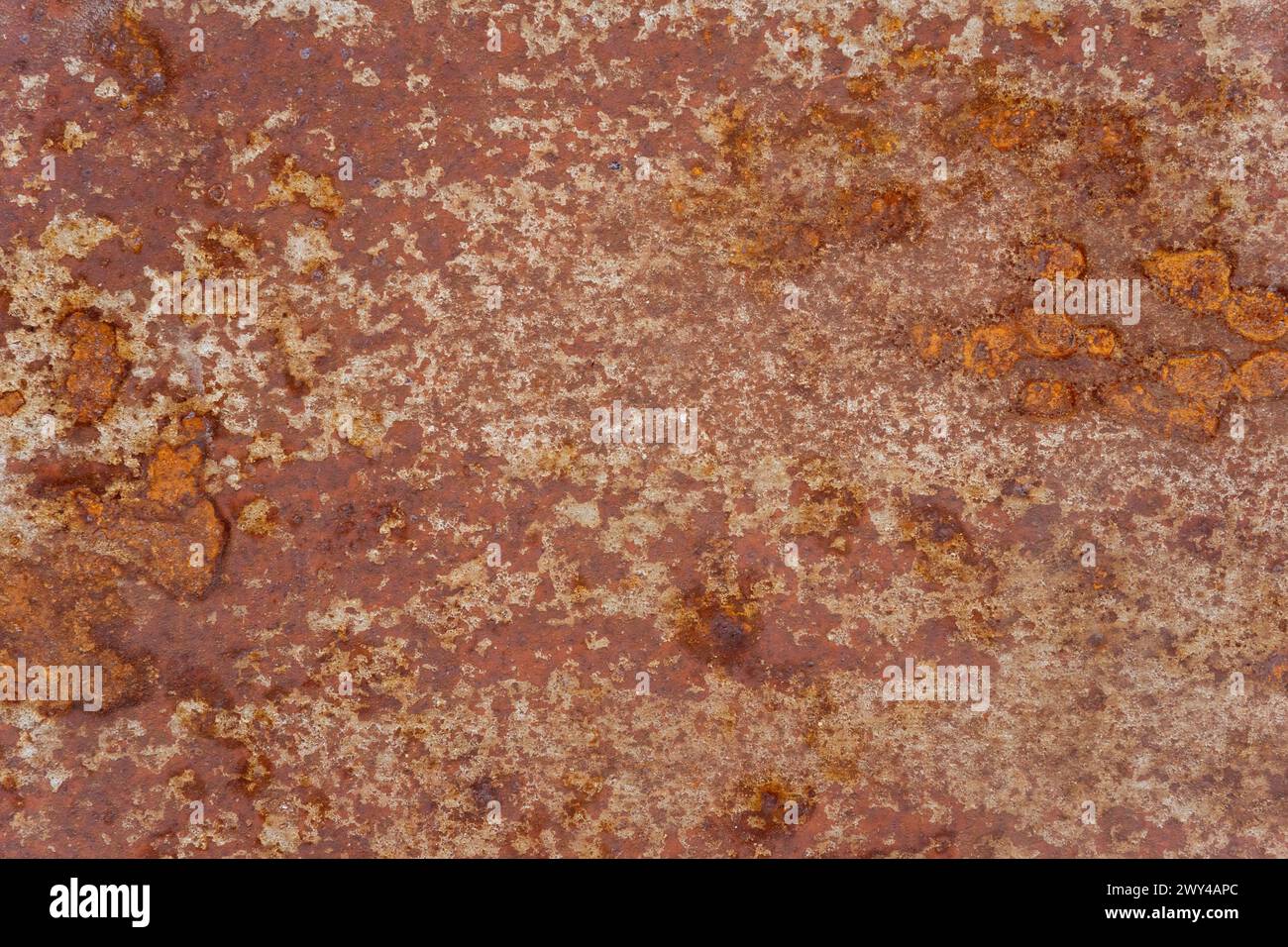 Very rusty metal background. Yellow-red deep rust on old metal Stock ...