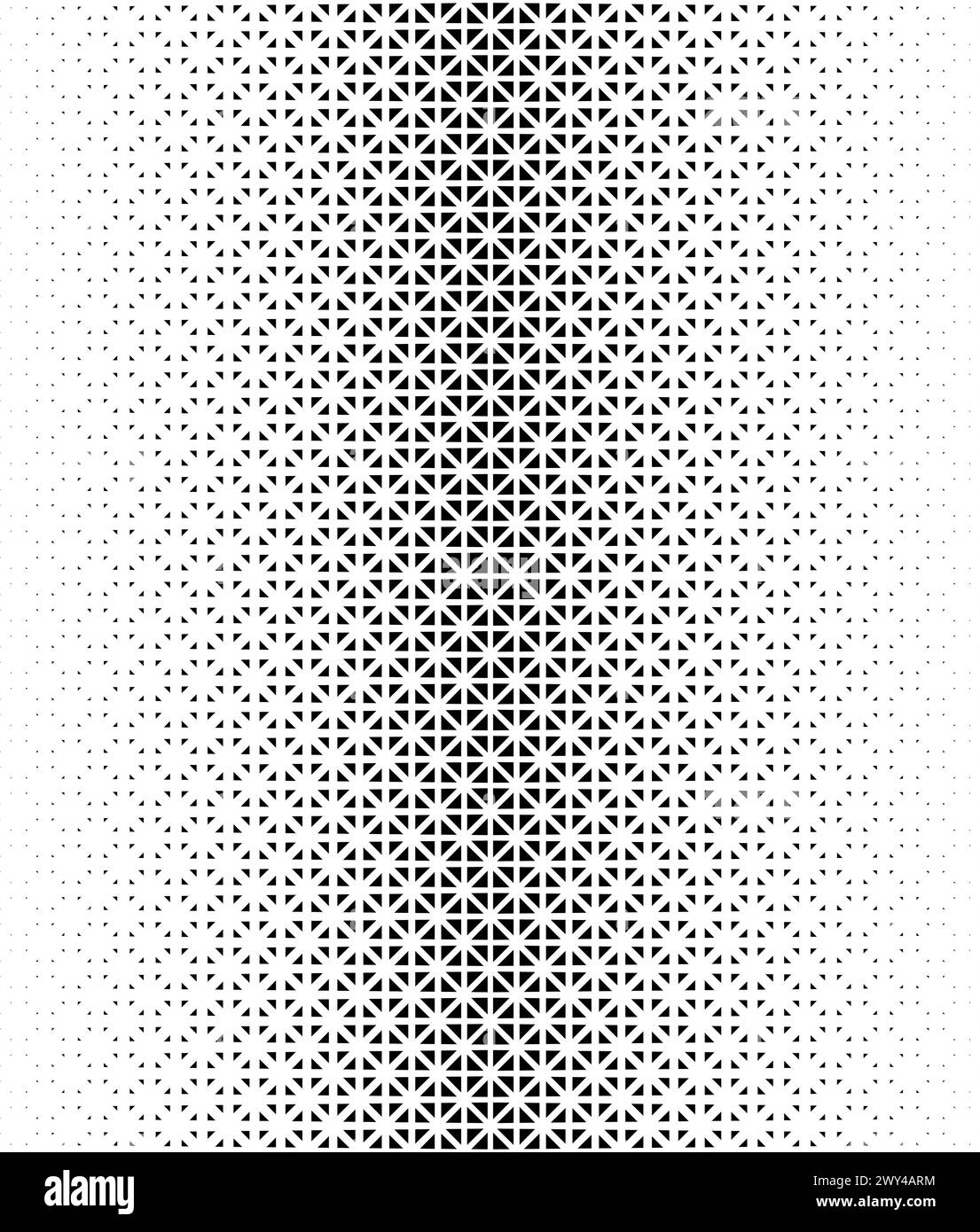 Geometric pattern of black figures on a white background.Seamless in ...