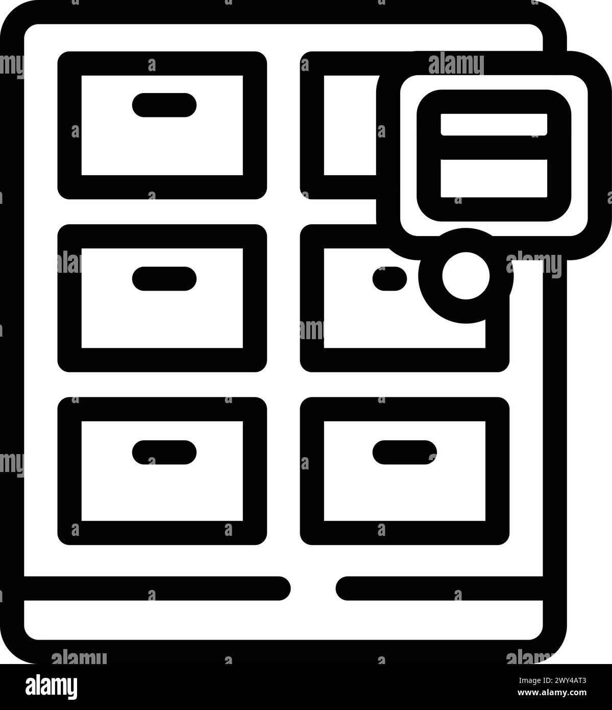 Post Office Locked Boxes Icon Outline Vector Storage Parcel Postal post-office-locked-boxes-icon-outline-vector-storage-parcel-postal