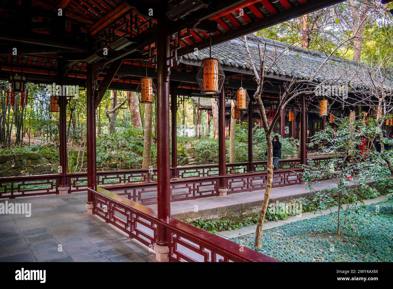 Du Fu Thatched Cottage Park, Chengdu, China Stock Photo - Alamy