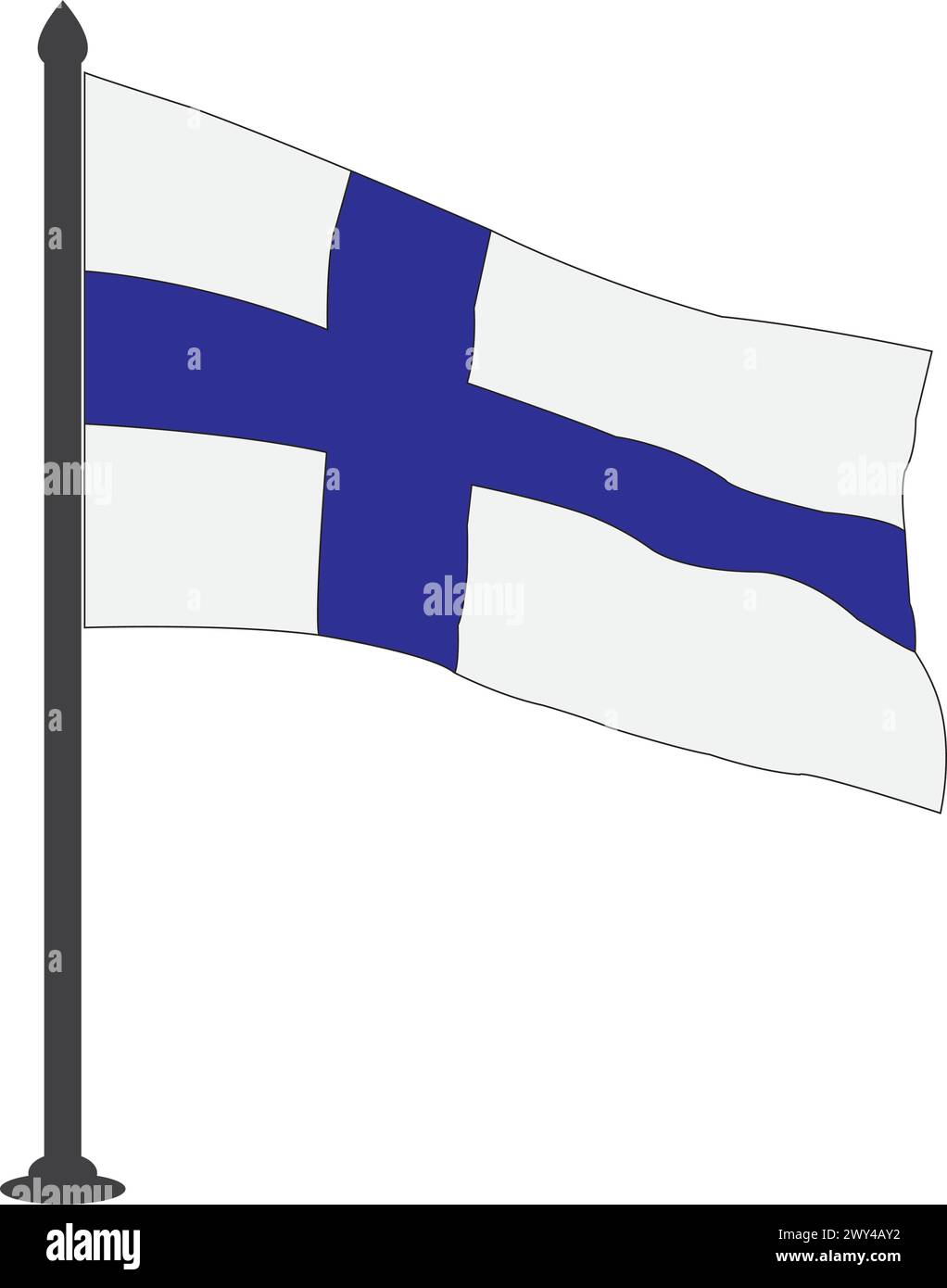 Finnish flag design hi-res stock photography and images - Alamy