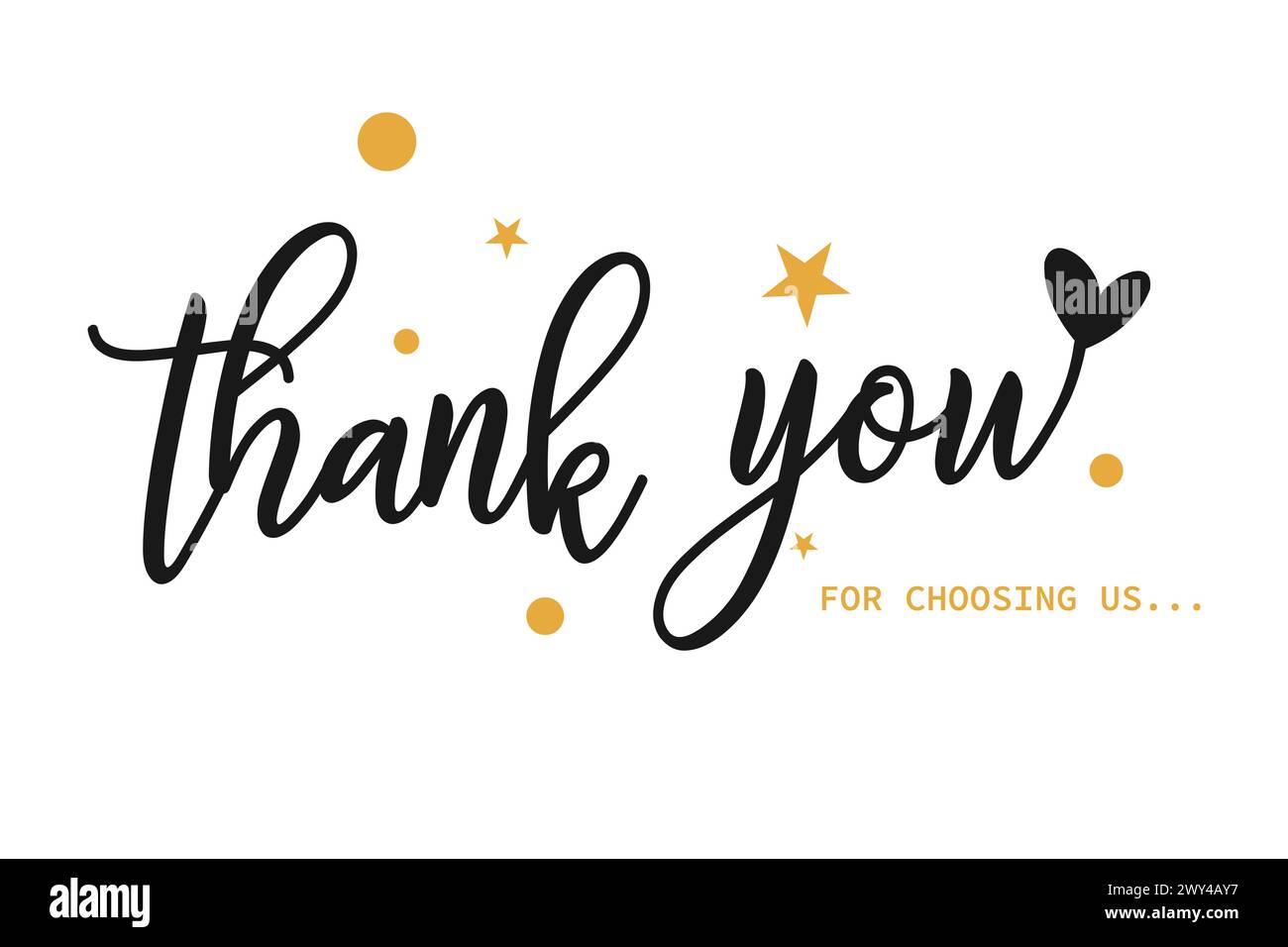 Thank you vector lettering. Beautiful greeting card, Calligraphy text ...