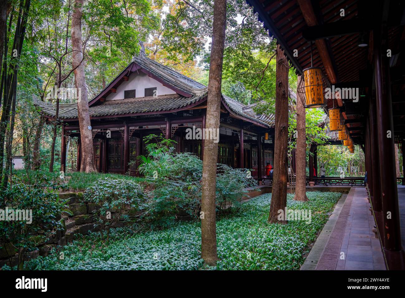 Du Fu Thatched Cottage Park, Chengdu, China Stock Photo - Alamy
