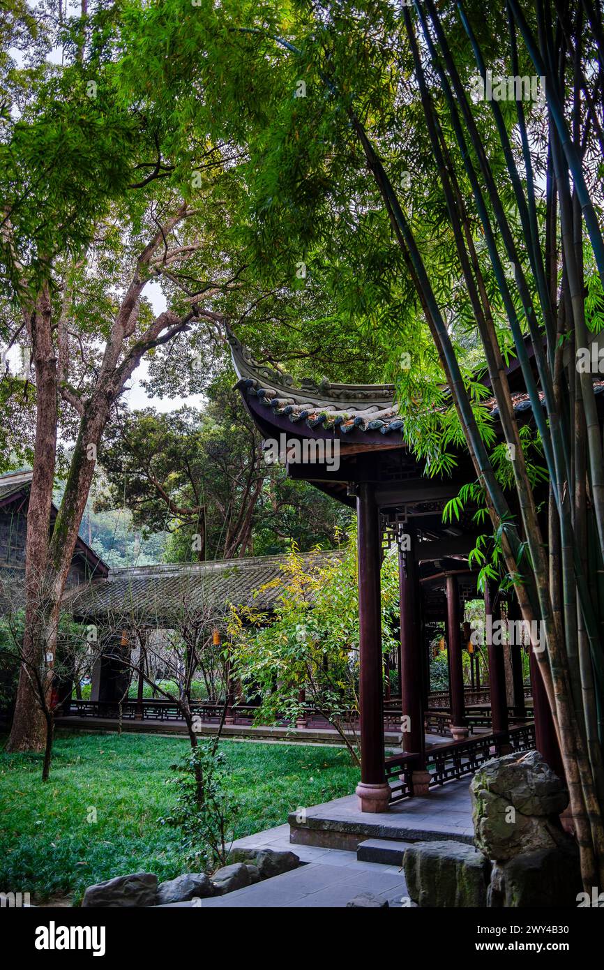 Du Fu Thatched Cottage Park, Chengdu, China Stock Photo - Alamy