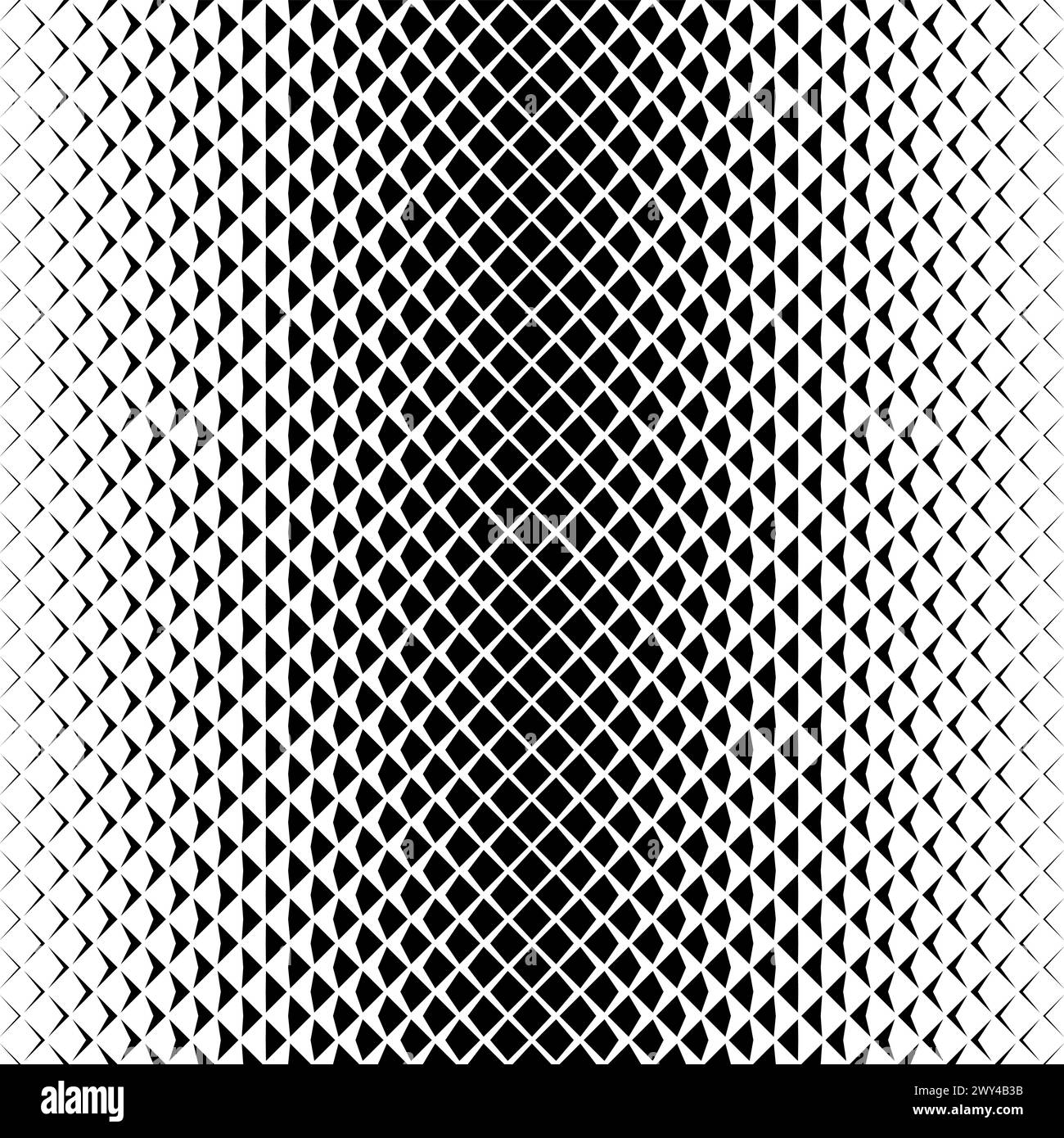 Geometric pattern of black figures on a white background.Seamless in ...