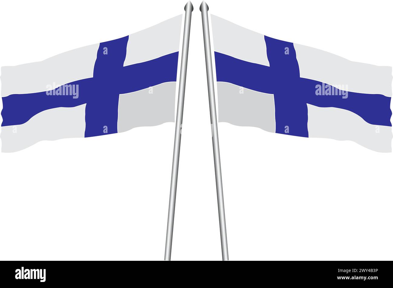 Finland flag icon vector illustration symbol design Stock Vector Image ...