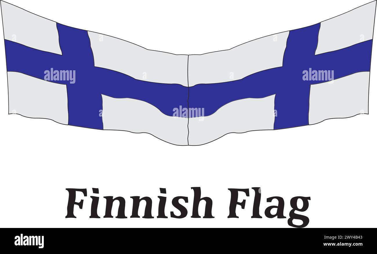 Finland flag icon vector illustration symbol design Stock Vector Image ...