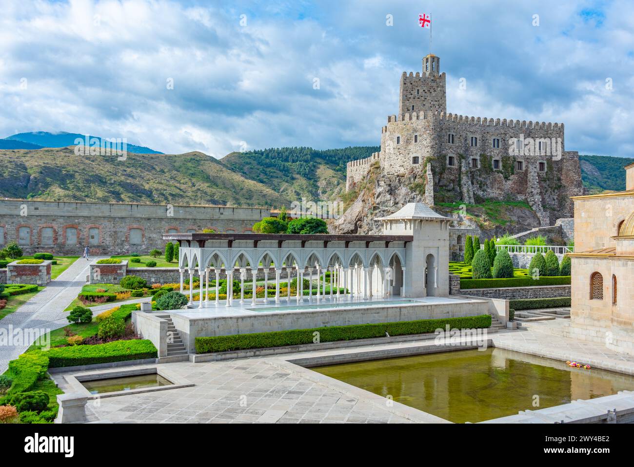 Lomsia castle and Sultan Ahmad Mosque at the Akhaltsikhe (Rabati ...