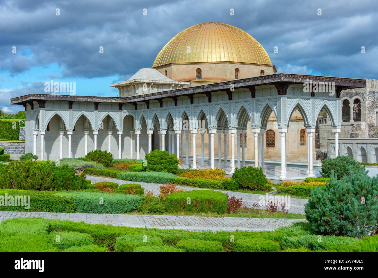 Sultan Ahmad Mosque at the Akhaltsikhe (Rabati) Castle in Georgia Stock ...