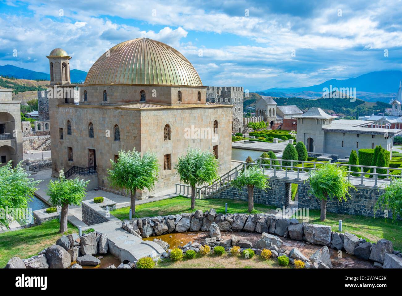 Sultan Ahmad Mosque at the Akhaltsikhe (Rabati) Castle in Georgia Stock ...