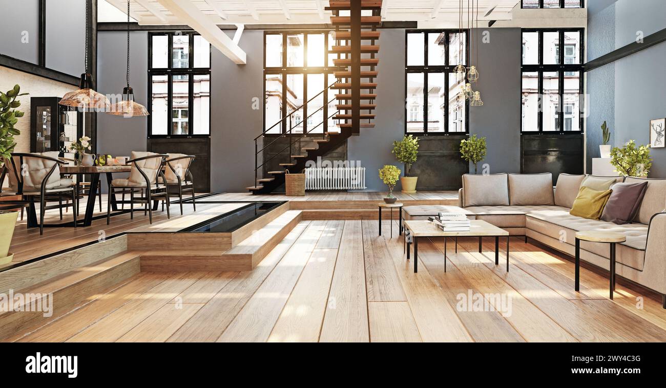 modern home interior Stock Photo - Alamy