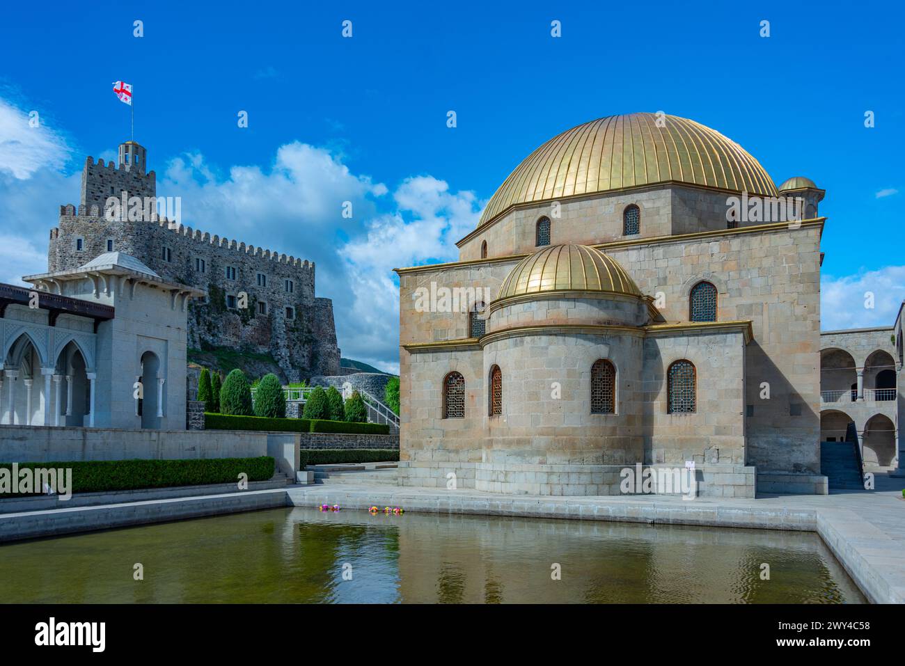 Sultan Ahmad Mosque at the Akhaltsikhe (Rabati) Castle in Georgia Stock ...