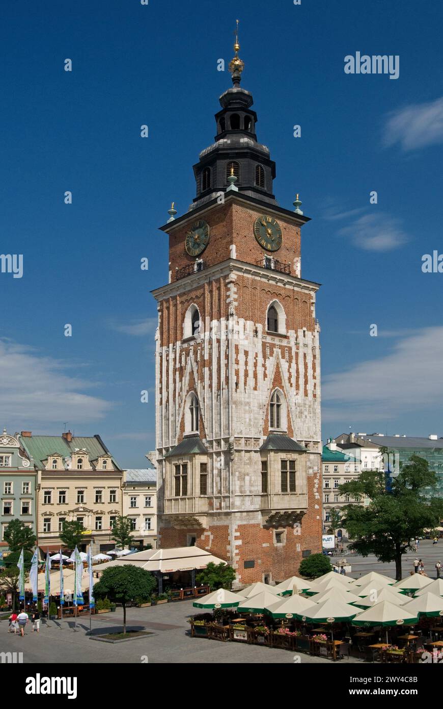 Town hall Tower, Wieza Ratuszowa, Main Market Square, Krakow, Poland ...