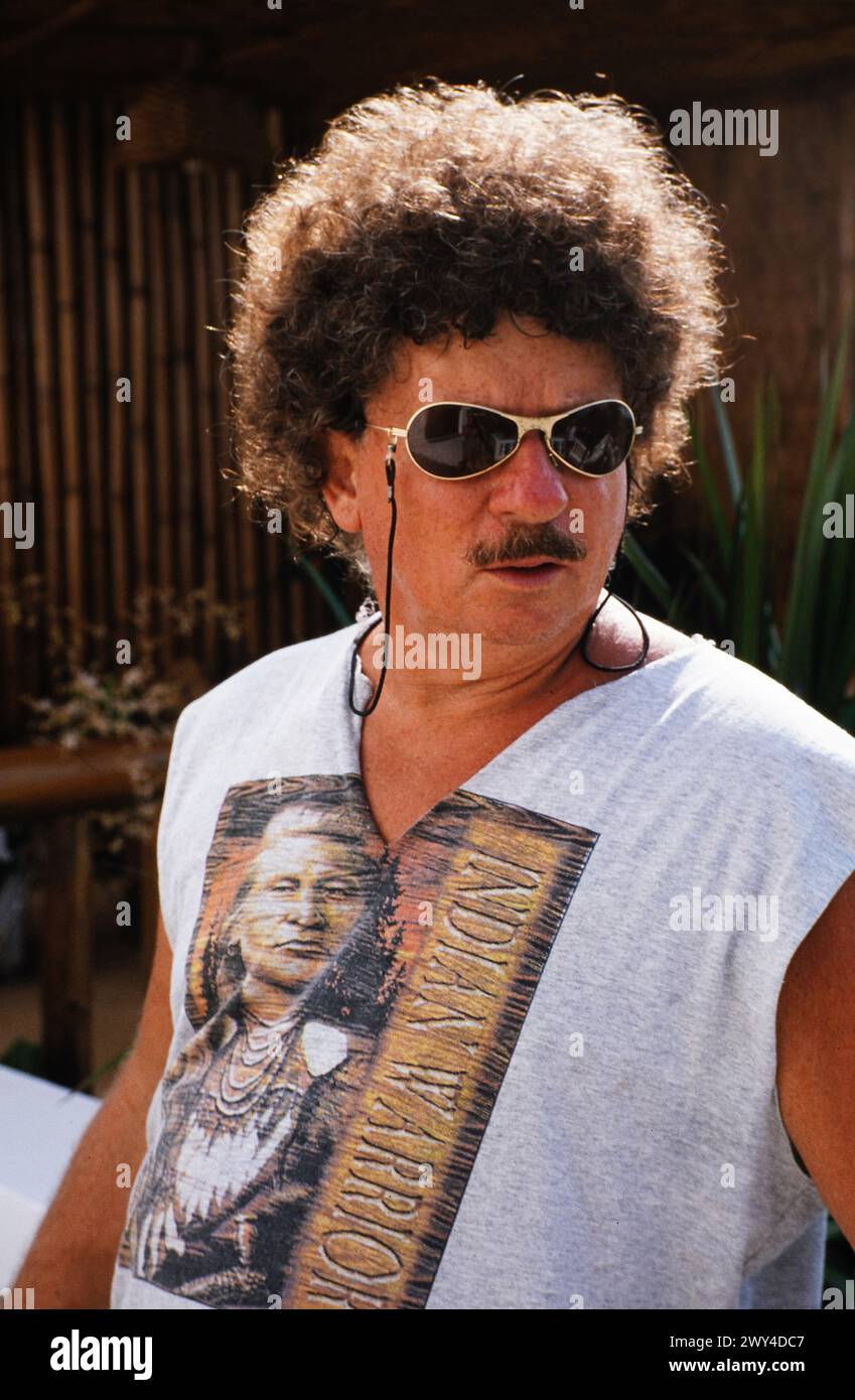 Harry Jeske, Mitgründer und Bassist der Gruppe "Puhdys" in Tubigon auf ...
