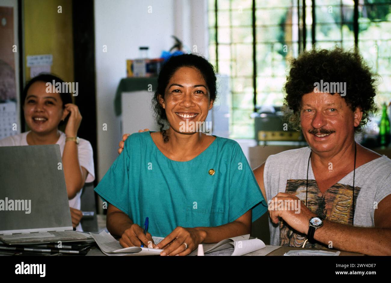 Harry Jeske, Mitgründer und Bassist der Gruppe "Puhdys" in Tubigon auf ...