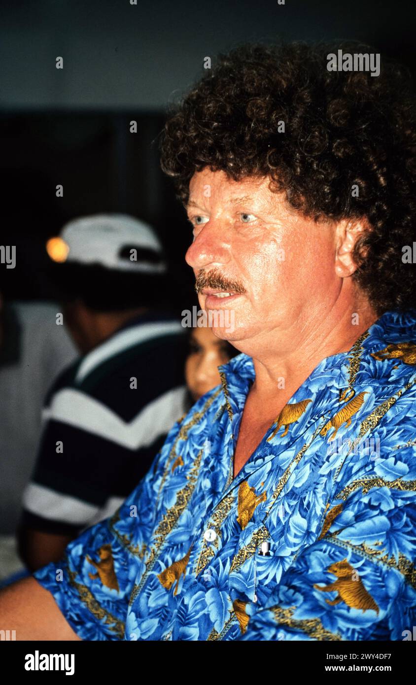 Harry Jeske, Mitgründer und Bassist der Gruppe "Puhdys" in Tubigon auf ...