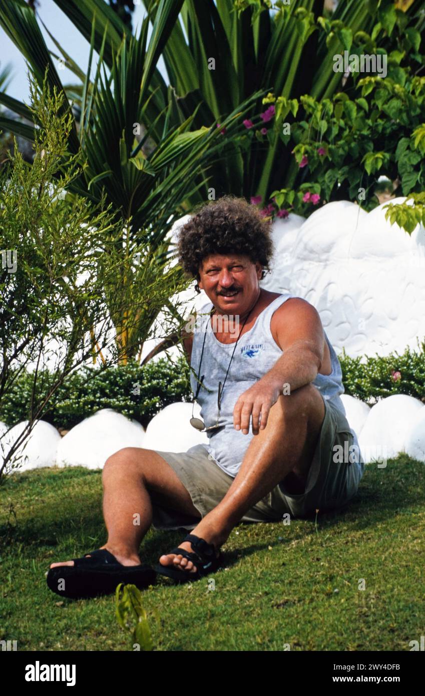 Harry Jeske, Mitgründer und Bassist der Gruppe "Puhdys" in Tubigon auf ...