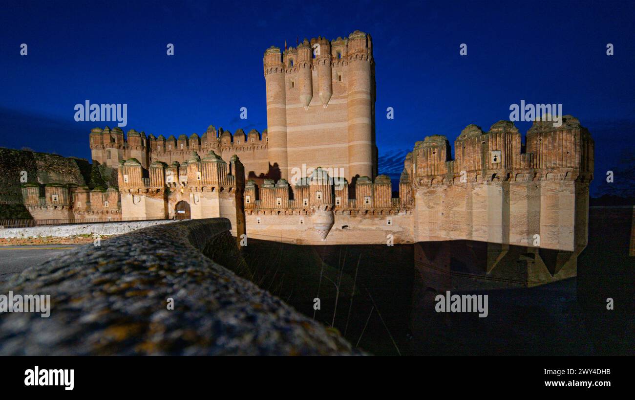 Castle of Coca, 15th Century Gothic Mudejar Style, Spanish Mudejar ...