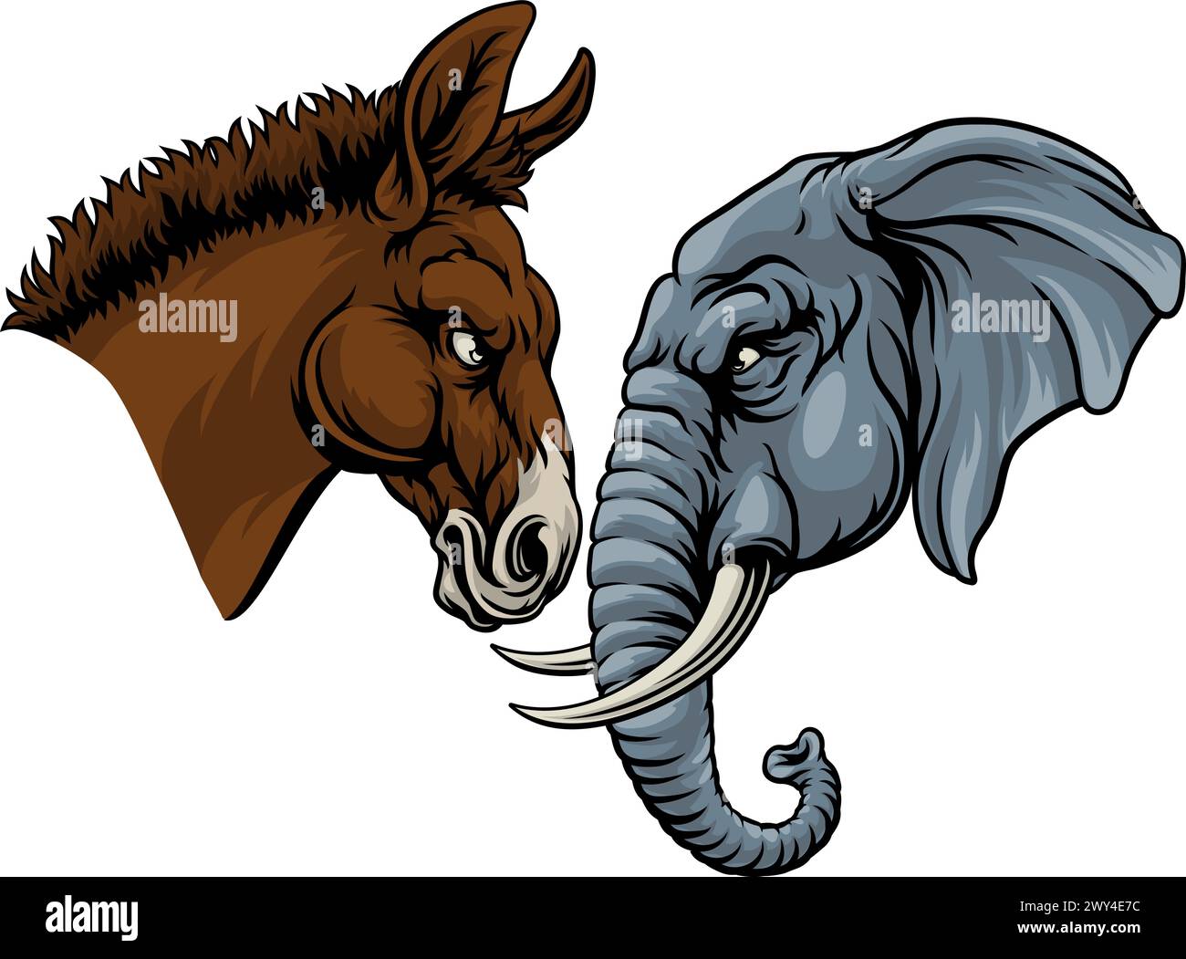 Republican democrat head Cut Out Stock Images & Pictures - Alamy