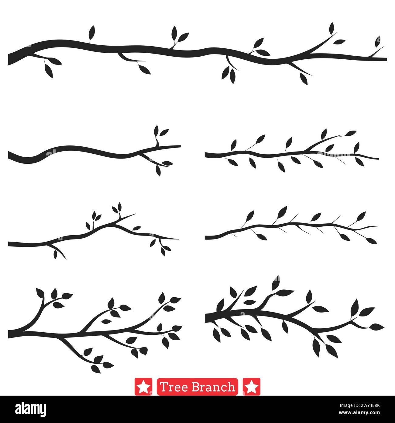 Branching Out Versatile Tree Silhouette Vectors for Artistic Expression ...
