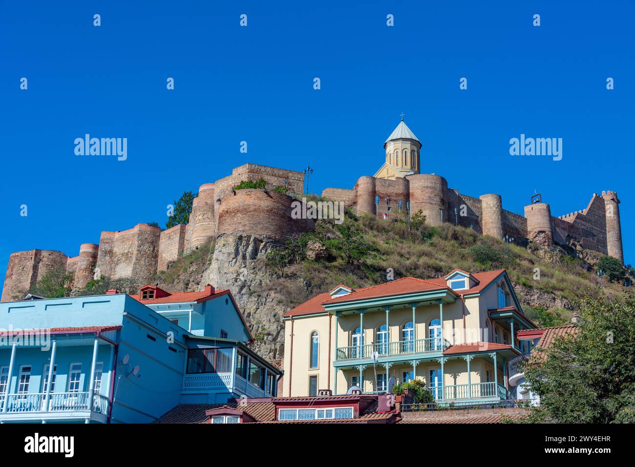 Panorama view of Narikala fortress in Tbilisi, Georgia Stock Photo - Alamy