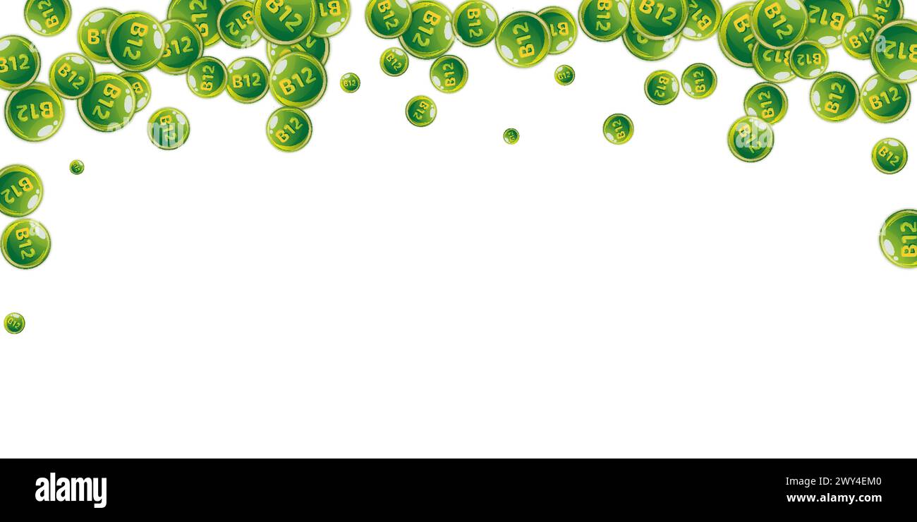 Vitamin B12 messy round pills. Beauty treatment and nutrition skin care ...