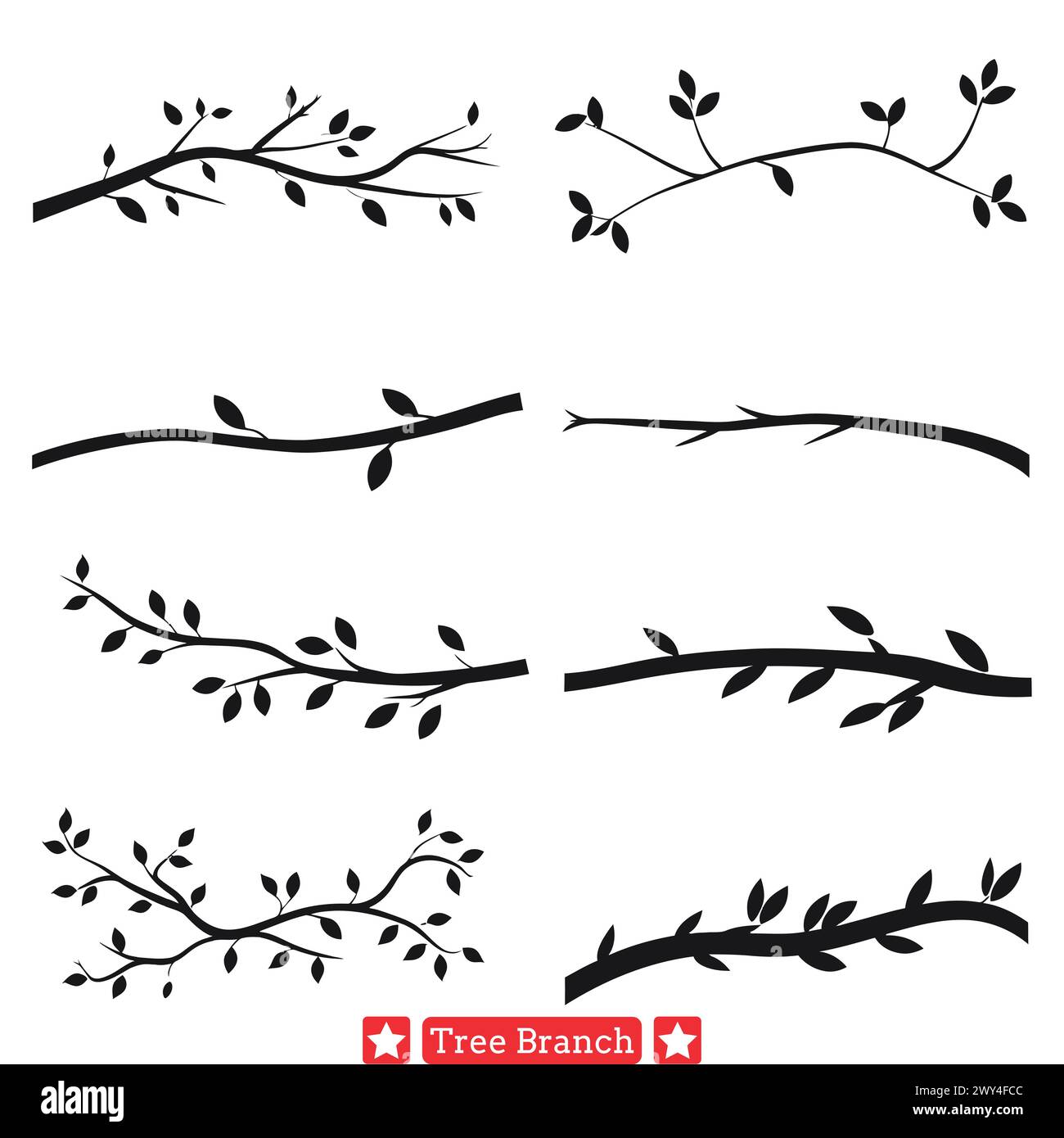 Tree branch silhouette hi-res stock photography and images - Alamy