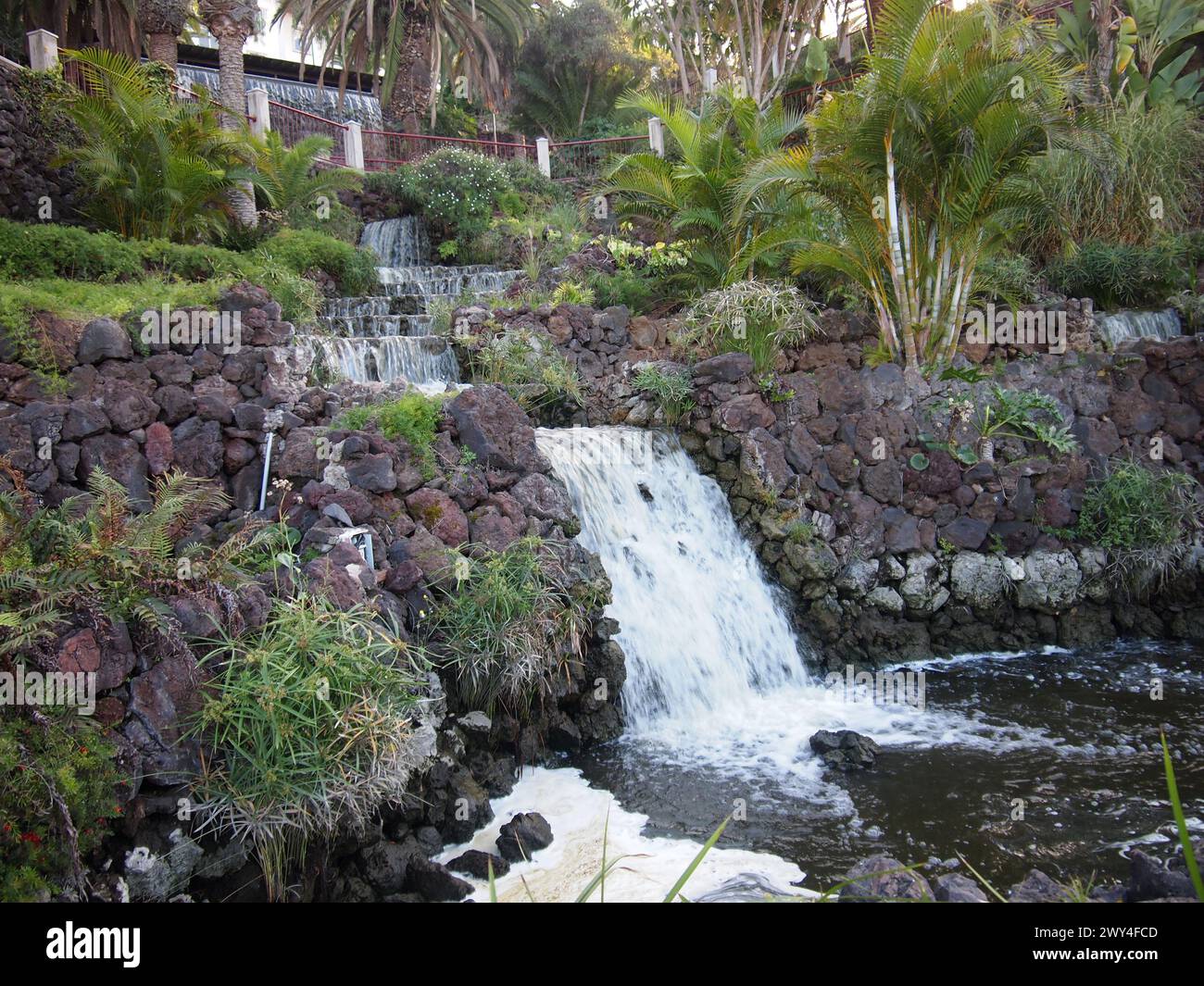 Parque Taoro (Puerto de la Cruz, Tenerife, Canary Islands, Spain Stock ...