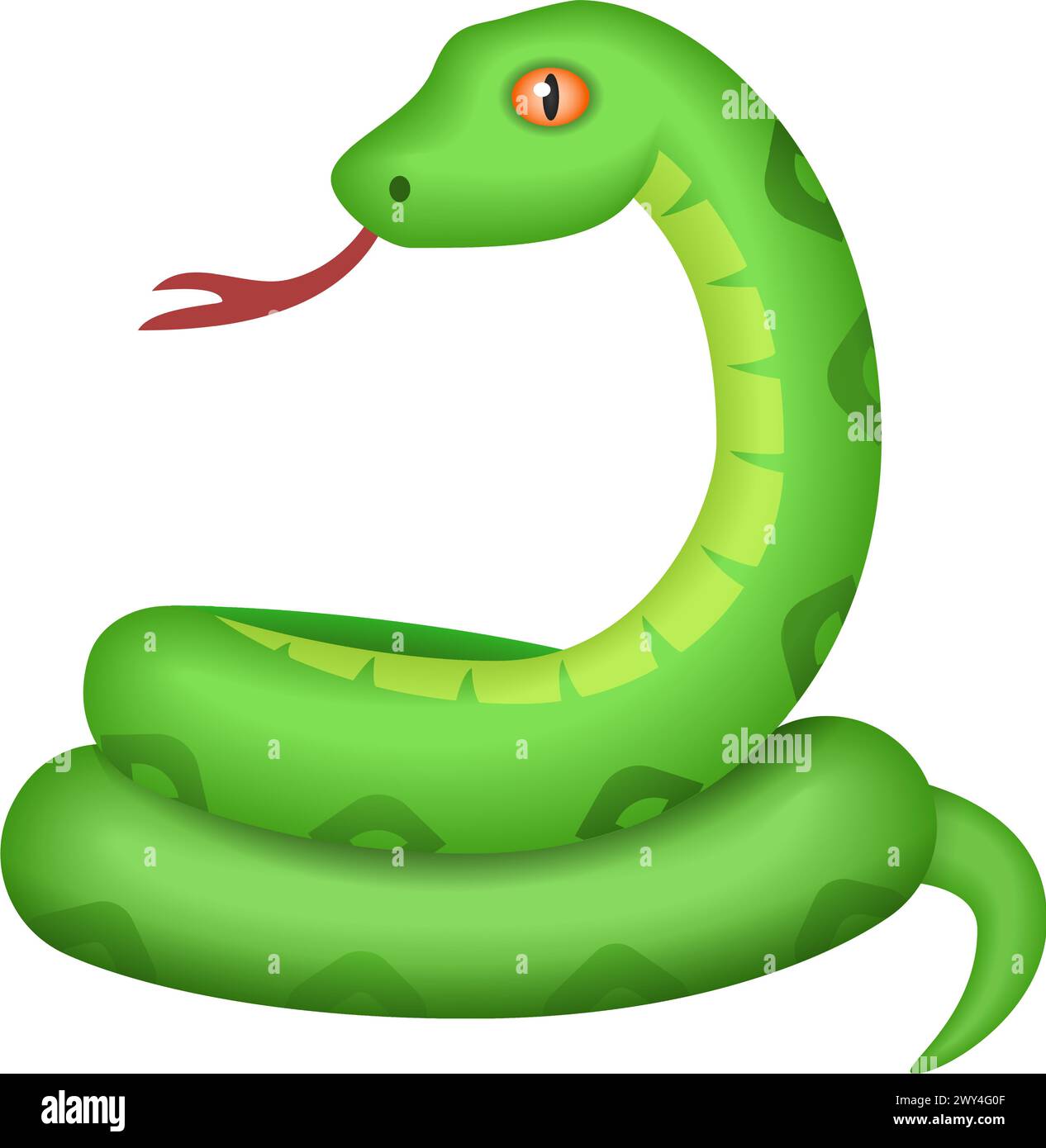 3d snake Stock Vector Images - Alamy
