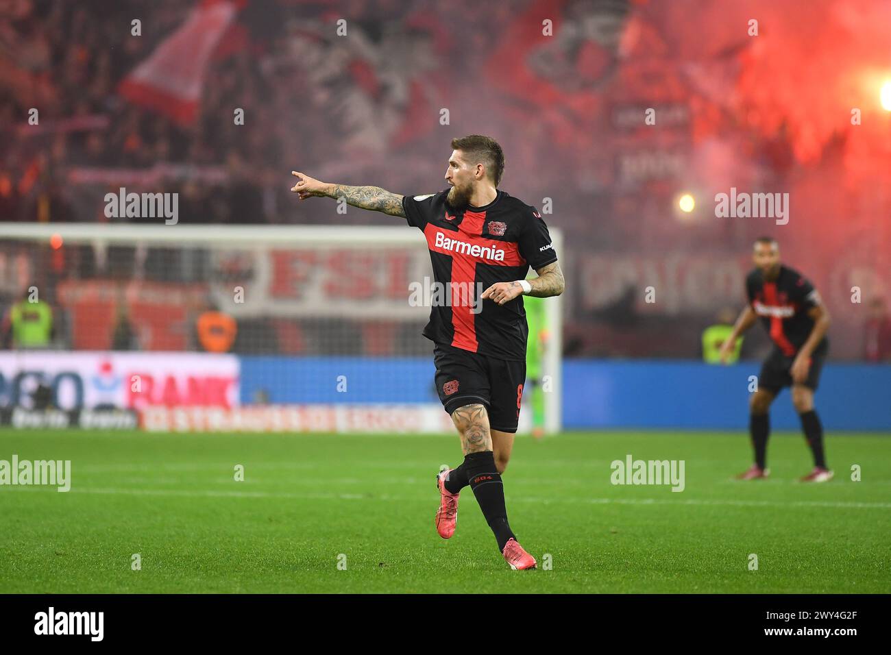 LEVERKUSEN, GERMANY - 3 APRIL, 2024: Robert Andrich, The Germany Cup ...