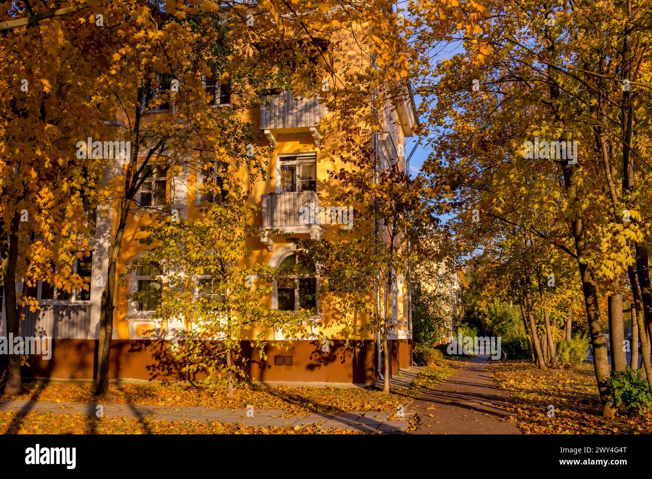 Details of the Stalin's Empire architecture of the 1950s in Russia ...
