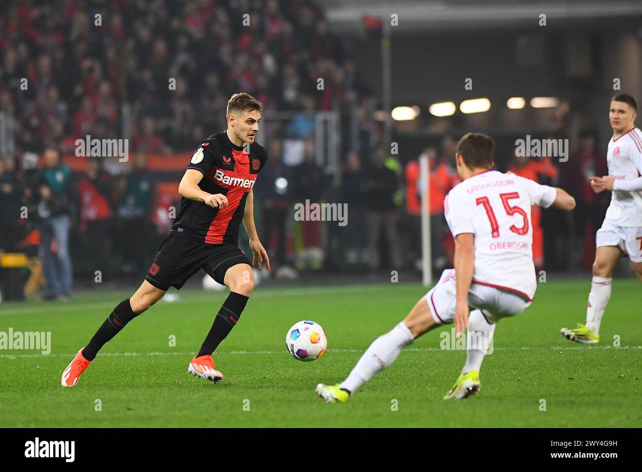 LEVERKUSEN, GERMANY - 3 APRIL, 2024: The Germany Cup. DFB Pokal match ...