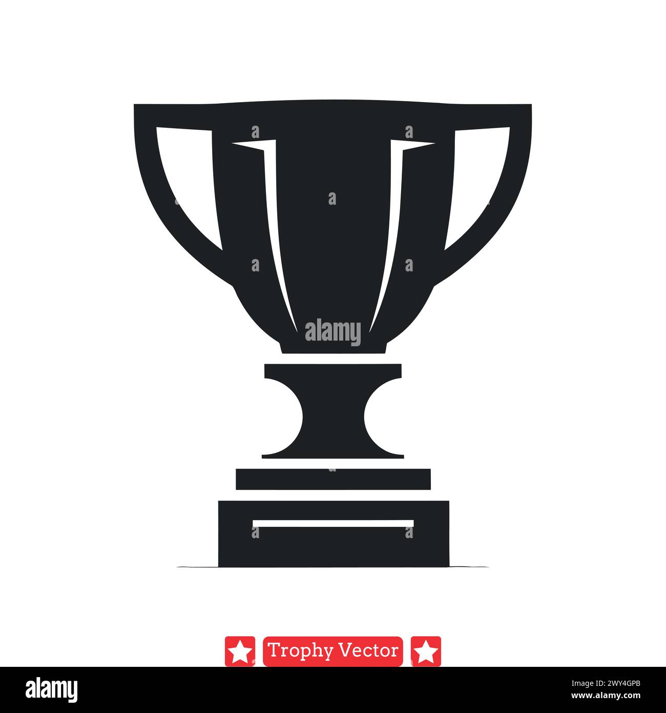 Symbolic Triumphs Vector Trophy Collection for Winners Stock Vector ...