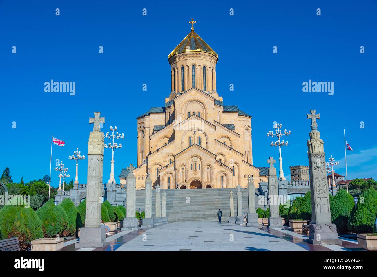 Holy Trinity Cathedral of Tbilisi in Georgia Stock Photo - Alamy
