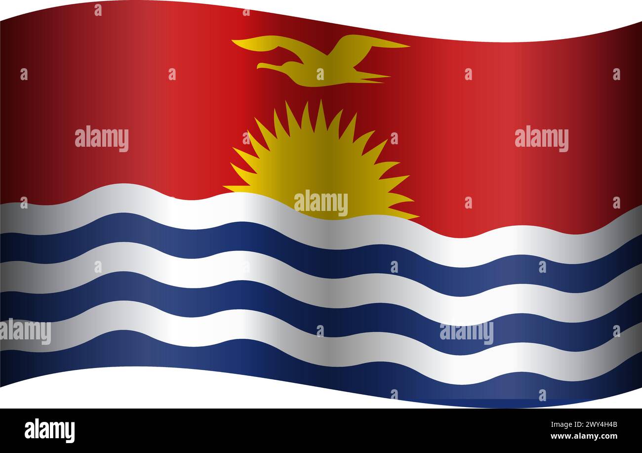 Kiribati flag vector Stock Vector Images - Alamy