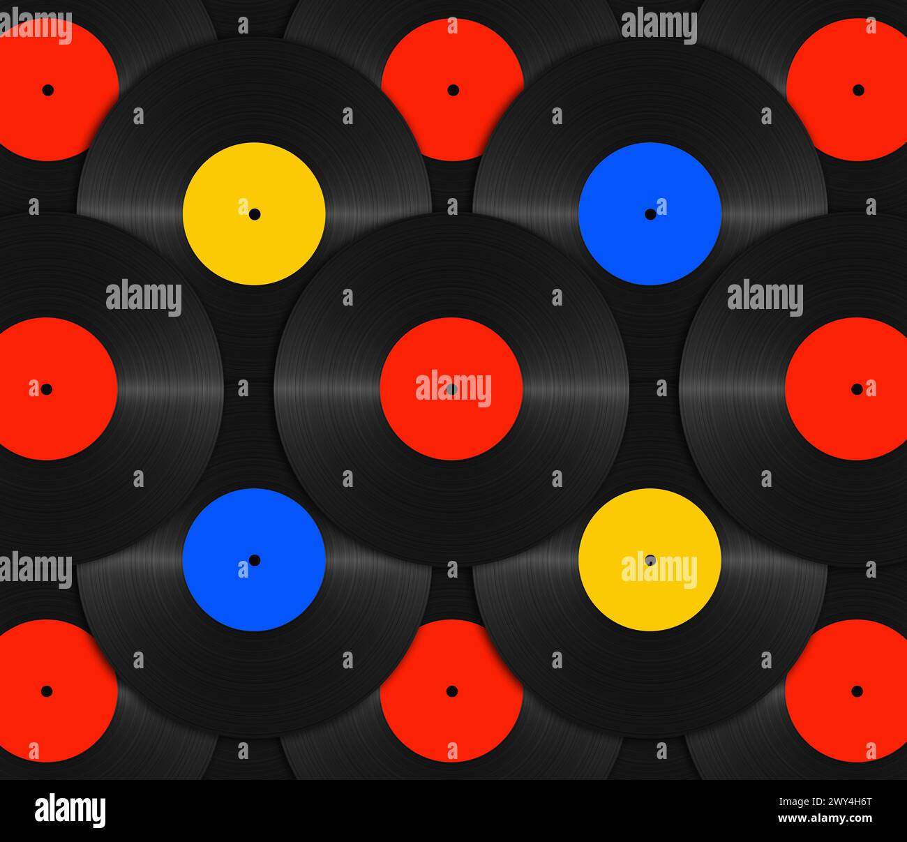 abstract vinyl with color label background Stock Photo - Alamy