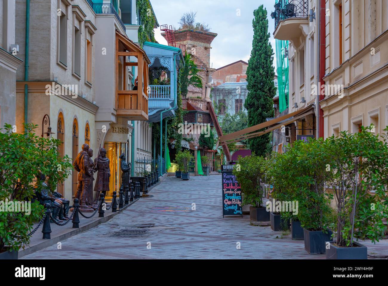 Famous clock tower in Georgian capital Tbilisi Stock Photo - Alamy