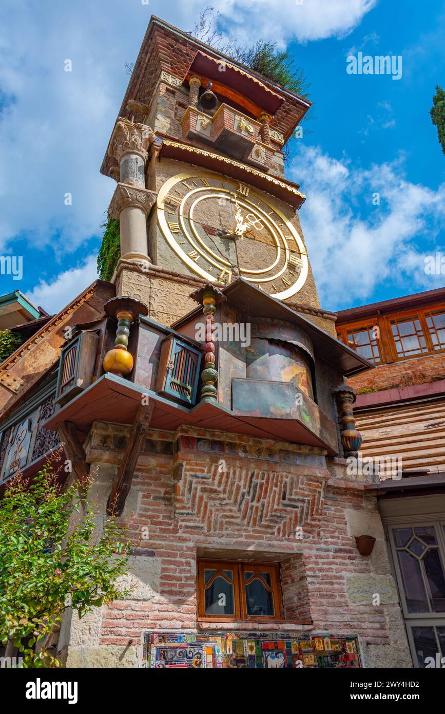 Famous clock tower in Georgian capital Tbilisi Stock Photo - Alamy
