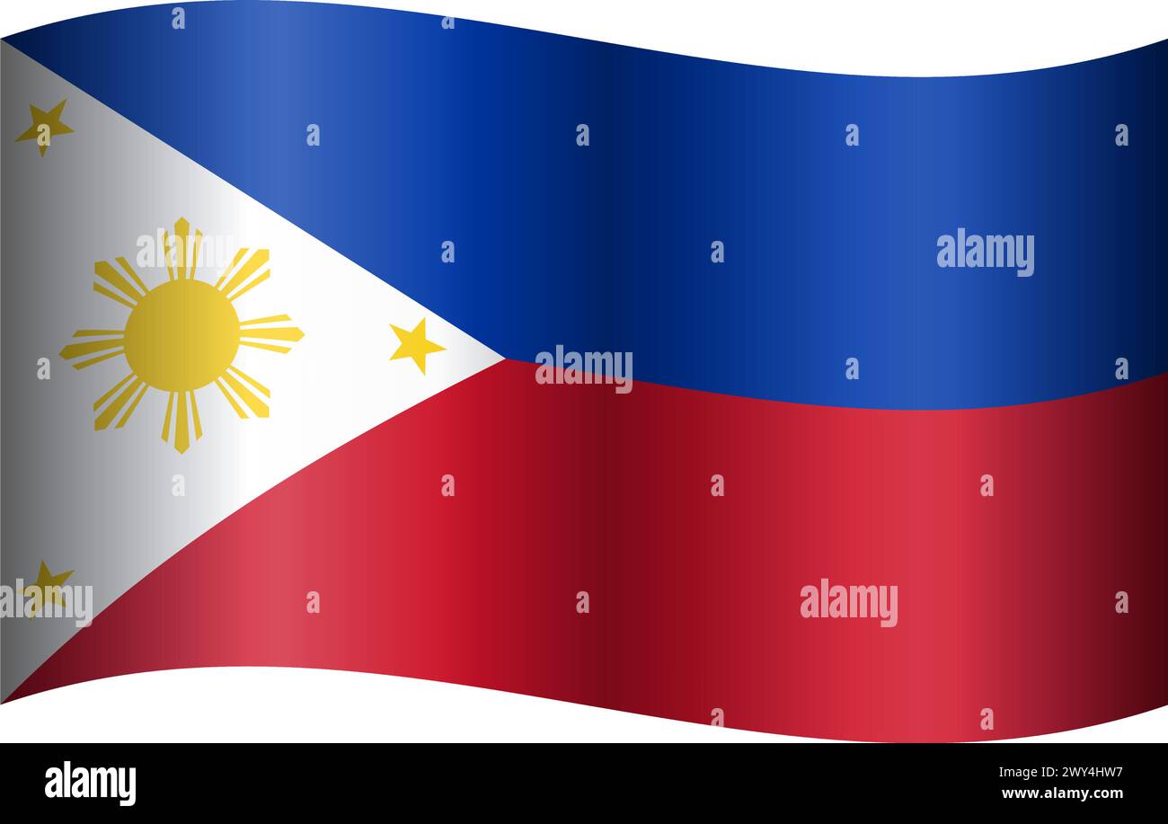 Philippines flag button Stock Vector Images - Alamy