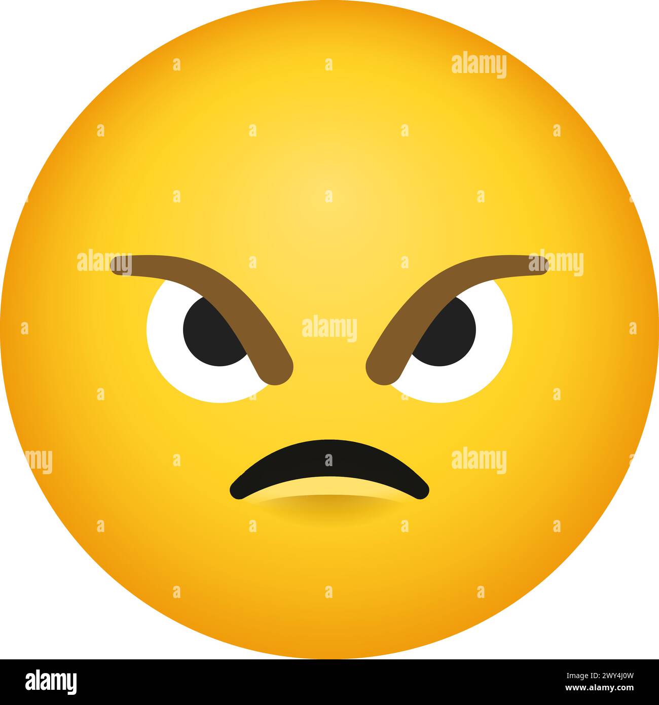 Angry face Stock Vector Images - Alamy