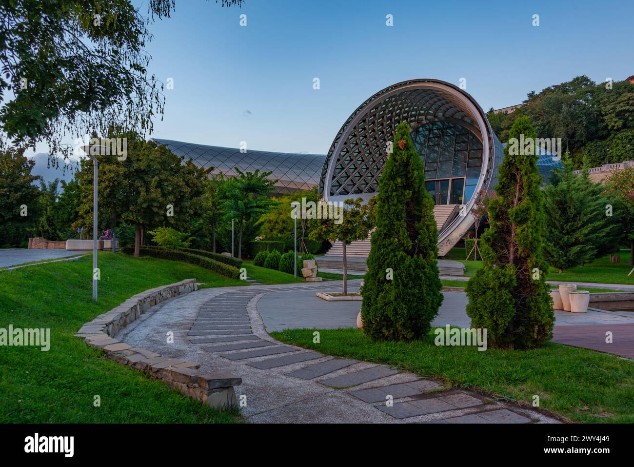 Rike Music Theater and Exhibition Center in Tbilisi, Georgia Stock ...