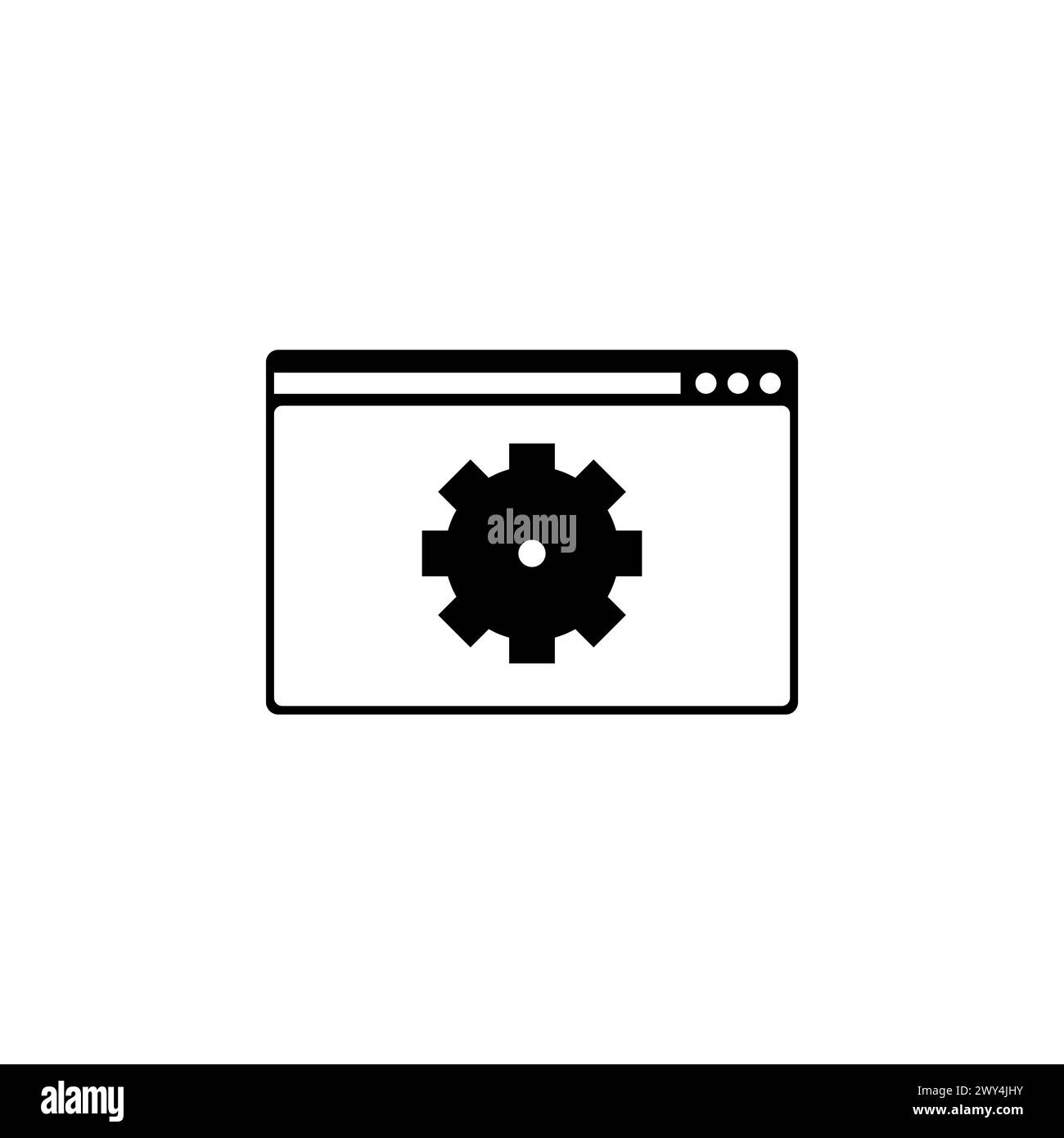 Browser Setup flat vector icon. Simple solid symbol isolated on white background Stock Vector ...