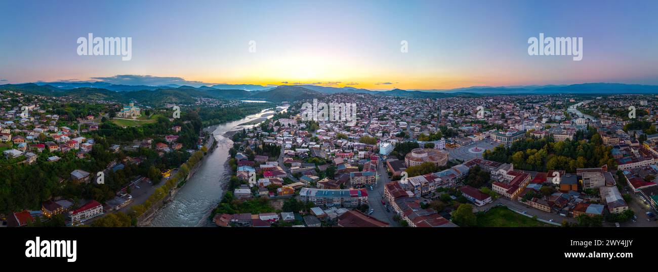 Aerial view kutaisi city river hi-res stock photography and images - Alamy