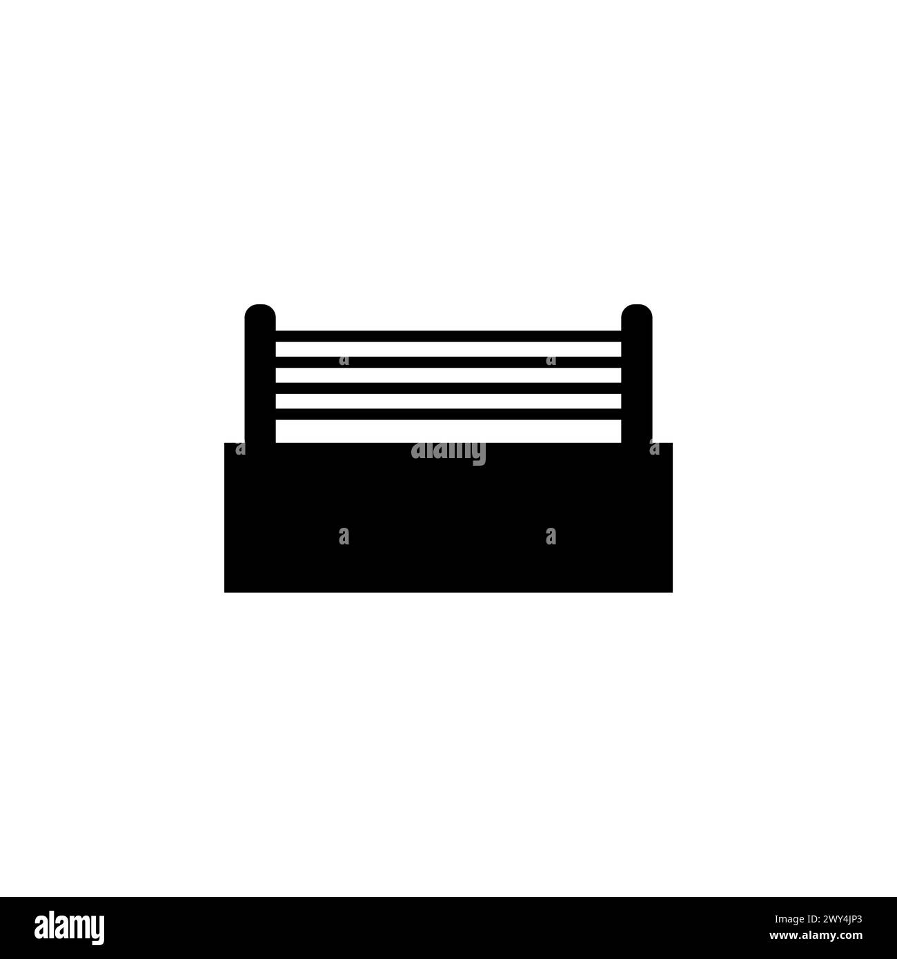 Boxing Ring flat vector icon. Simple solid symbol isolated on white background Stock Vector ...