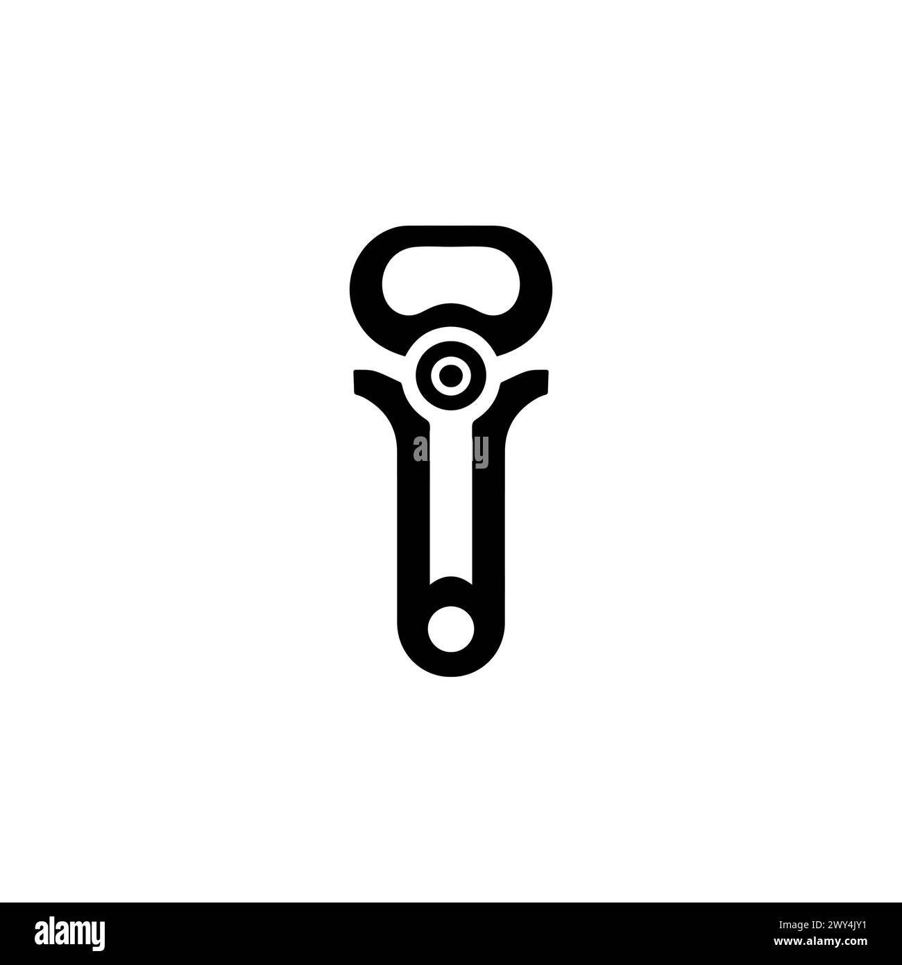 Bottle Opener flat vector icon. Simple solid symbol isolated on white background Stock Vector ...