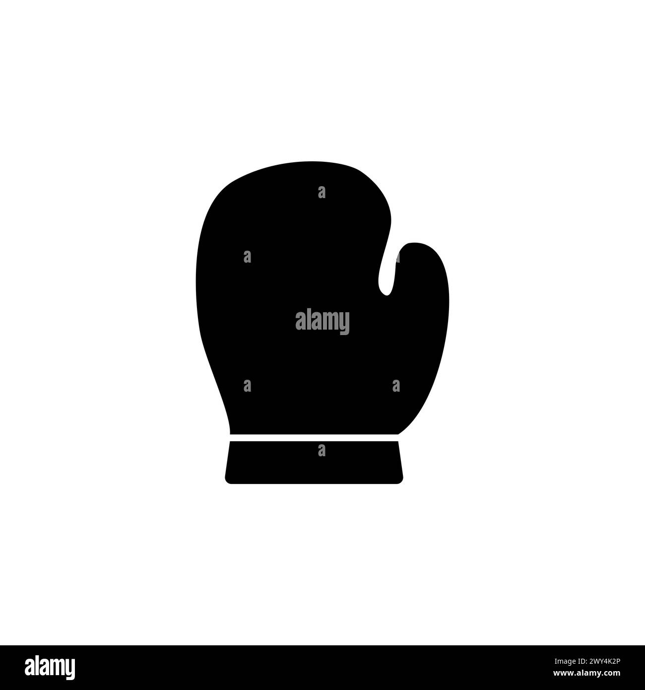 Boxing Glove flat vector icon. Simple solid symbol isolated on white ...