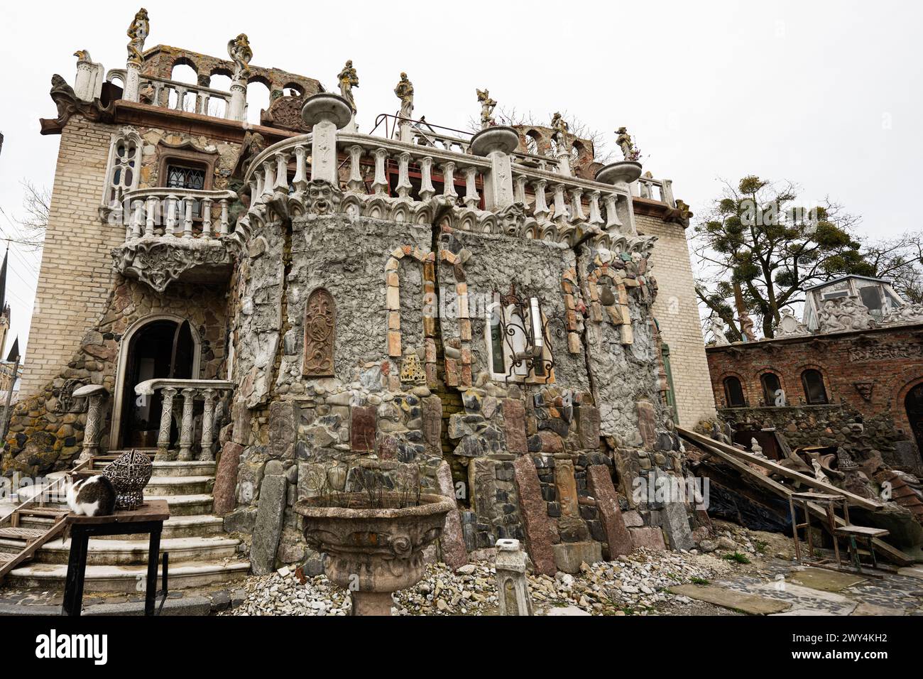 Lutsk, Ukraine - March, 2024: House of thousand faces by sculptor ...